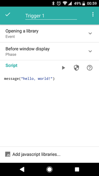 Triggers – Memento Database Help