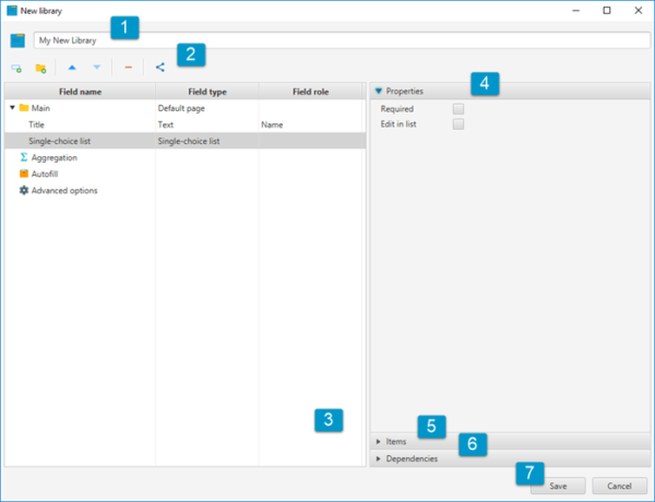 Creating a new library – Memento Database Help