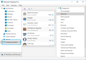 Working with templates – Memento Database Help