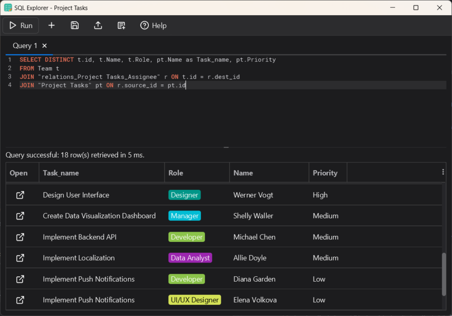 SQL Explorer – Memento Database Help